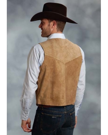 Roper® Men's Suede Yoke Vest - Fort Brands