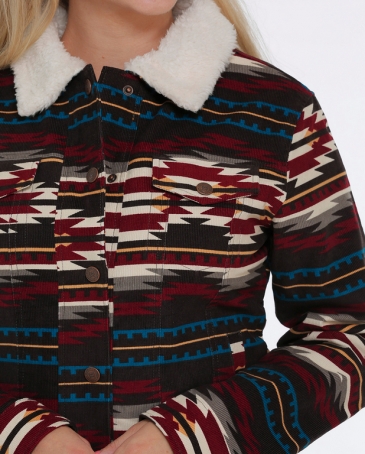 Cinch® Ladies' Aztec Corduroy Sherpa Jacket - Fort Brands