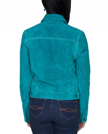 Scully Leather® Ladies' Turquoise Suede Jacket - Fort Brands