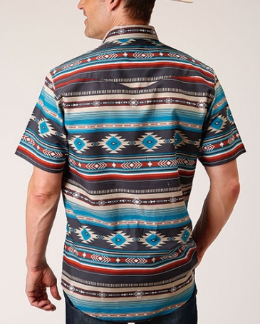 Roper® Men's Aztec Print SS Shirt - Fort Brands