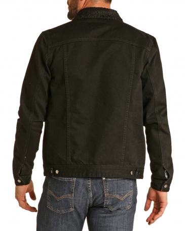 Rock & Roll Cowboy® Men's Black Denim Jacket - Fort Brands