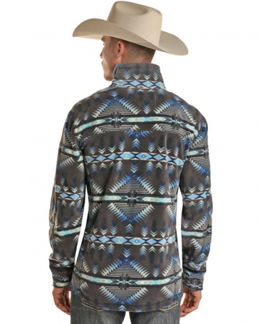 Rock & Roll Cowboy® Men's Powder River Aztec Pullover - Fort Brands